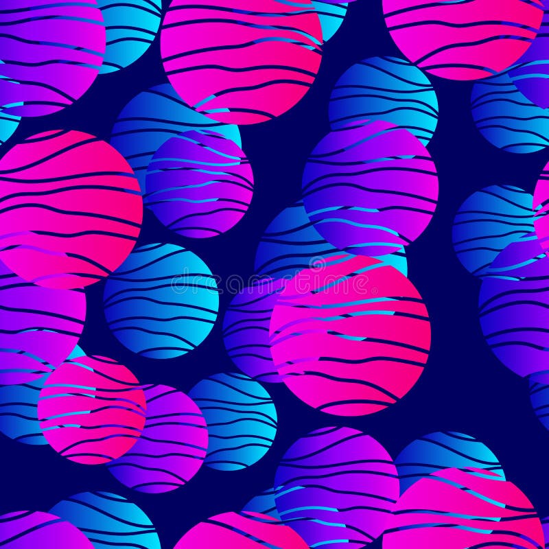 Gradient Geometry in a Modern Style on a Dark Blue Background. Abstract ...