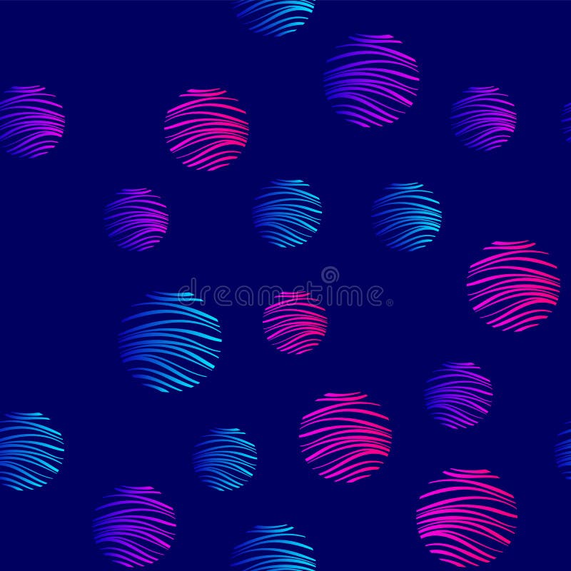 Gradient Geometry in a Modern Style on a Dark Blue Background. Abstract ...