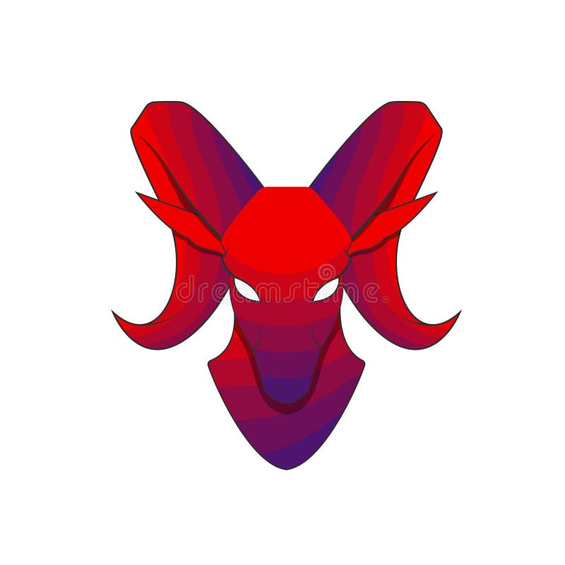 Goat Face Red Stock Illustrations – 221 Goat Face Red Stock ...