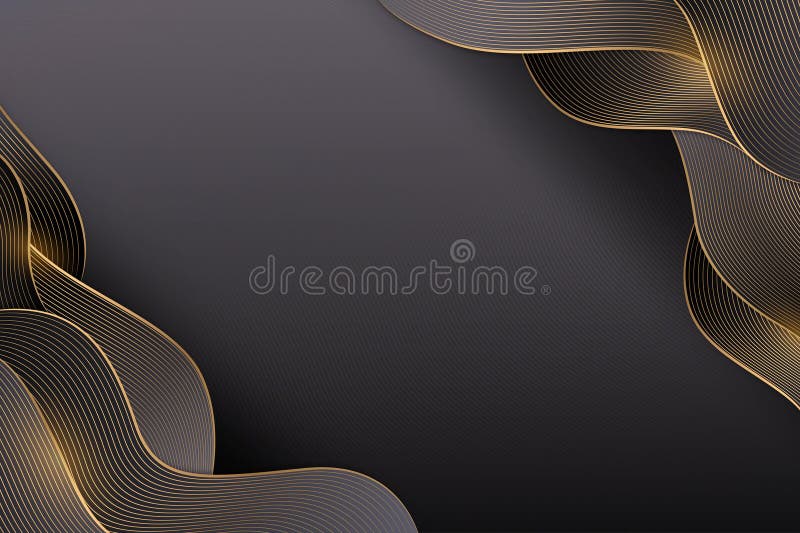 Gradient Golden Linear Background Vector Design Illustration Stock ...