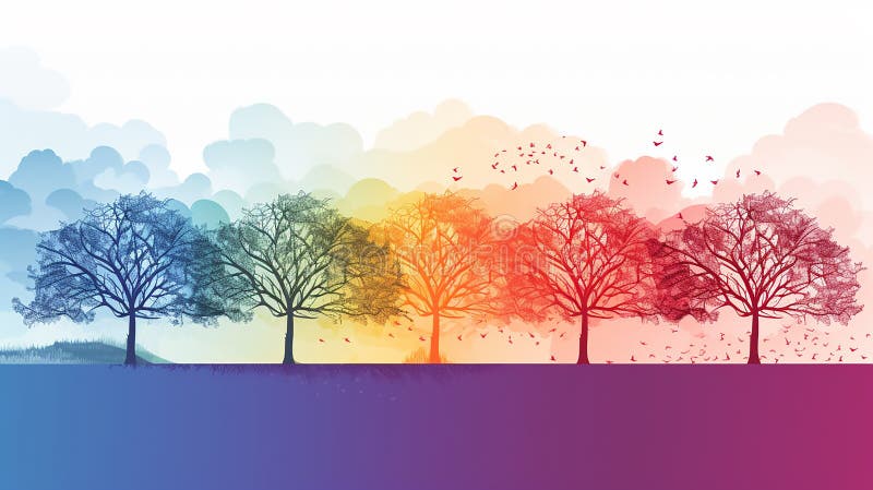 A Gradient Graphic Where the Colors Seamlessly Shift To Represent the ...