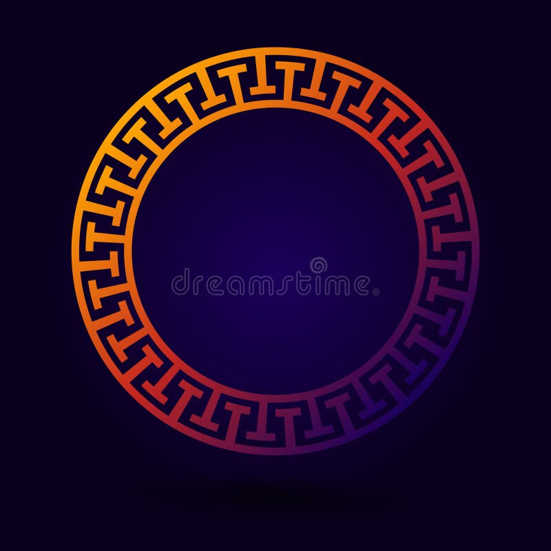 Greek Circle Vector