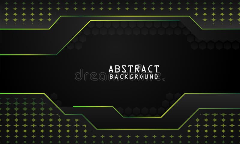 Gradient Green Dark Tech Futuristic Template Background Graphic Stock ...