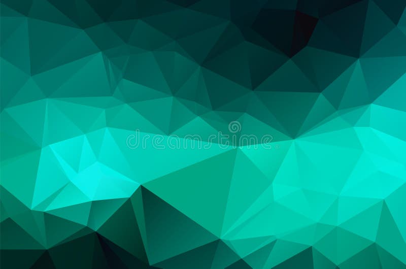 Gradient Green Vector Shining Triangular Layout. Glitter Abstract ...