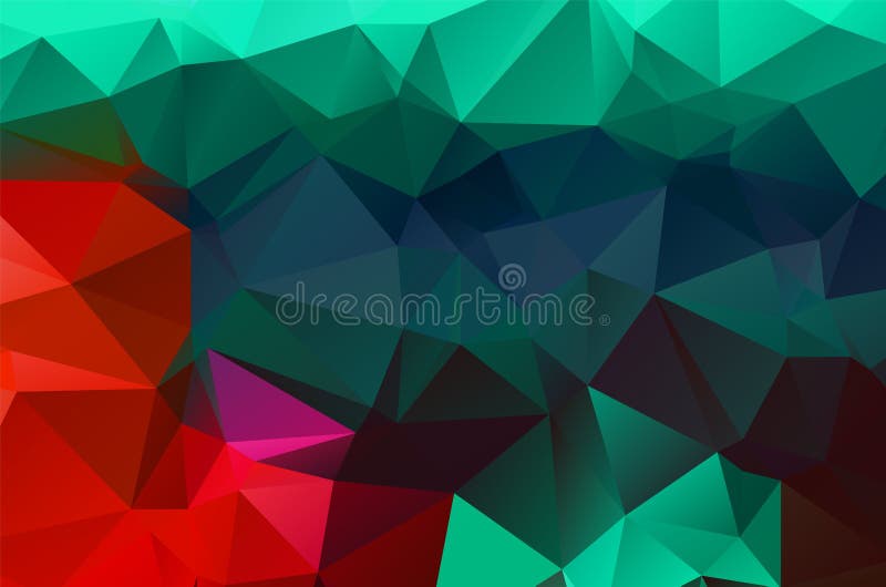 Gradient Green Vector Shining Triangular Layout. Glitter Abstract ...
