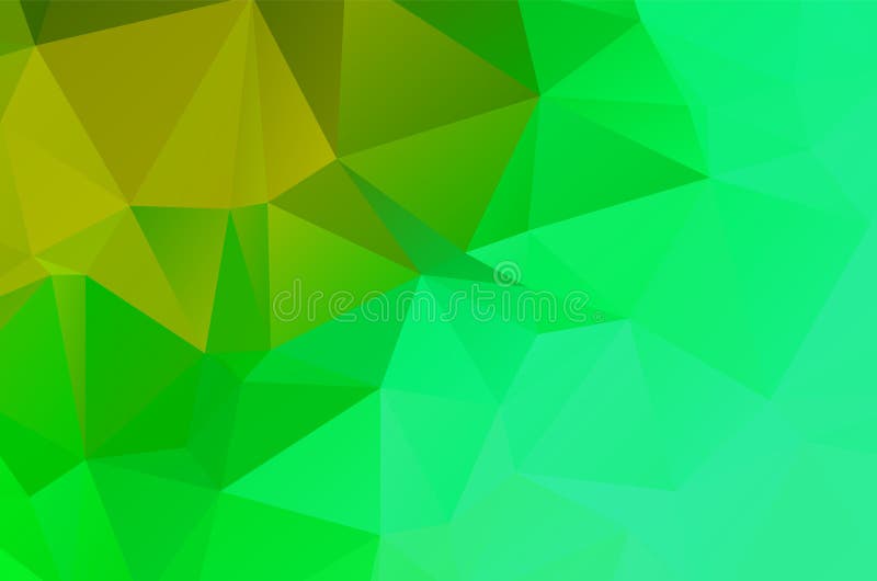 Gradient Green Vector Shining Triangular Layout. Glitter Abstract ...