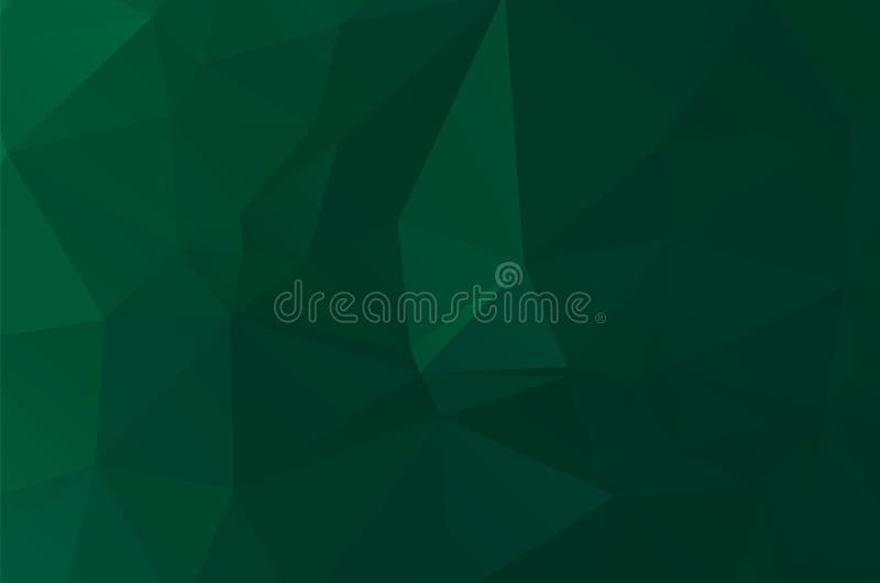 Gradient Green Vector Shining Triangular Layout. Glitter Abstract ...