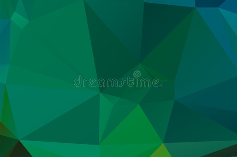 Gradient Green Vector Shining Triangular Layout. Glitter Abstract ...