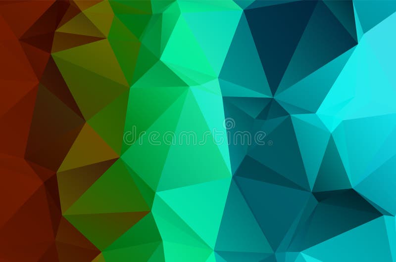 Gradient Green Vector Shining Triangular Layout. Glitter Abstract ...