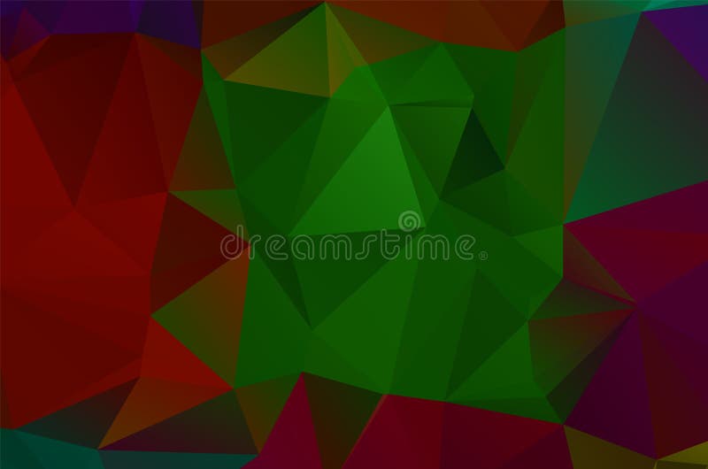 Gradient Green Vector Shining Triangular Layout. Glitter Abstract ...