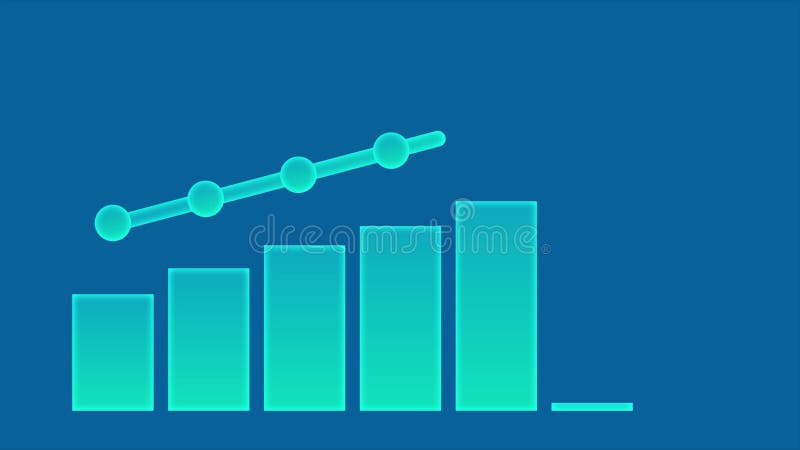 Gradient Growth Graph. Abstract Animation Stock Video - Video of ...