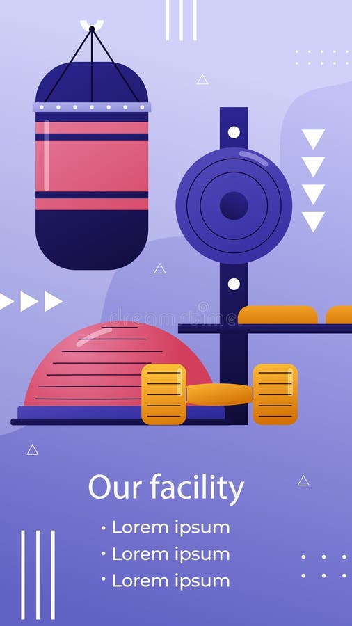 Gradient Gym and Fitness Design Template Vector Illustration Stock ...