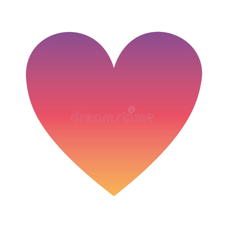 Gradient Heart stock illustration. Illustration of abstract - 7589887