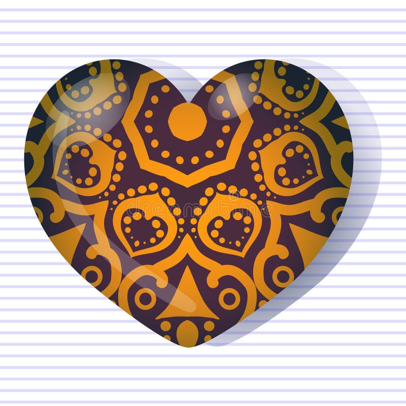 Gradient Heart for Valentine S Day Stock Illustration - Illustration of ...