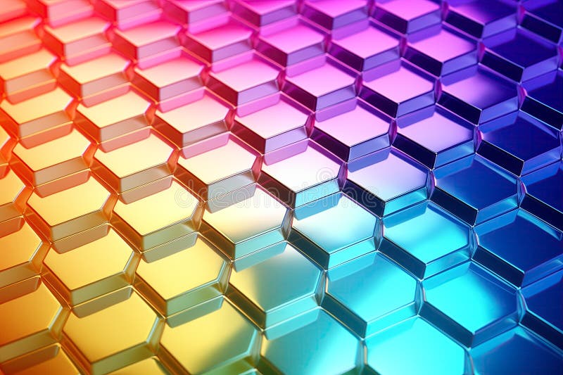 Gradient Honeycomb Convex Pattern Background Stock Image - Image of ...