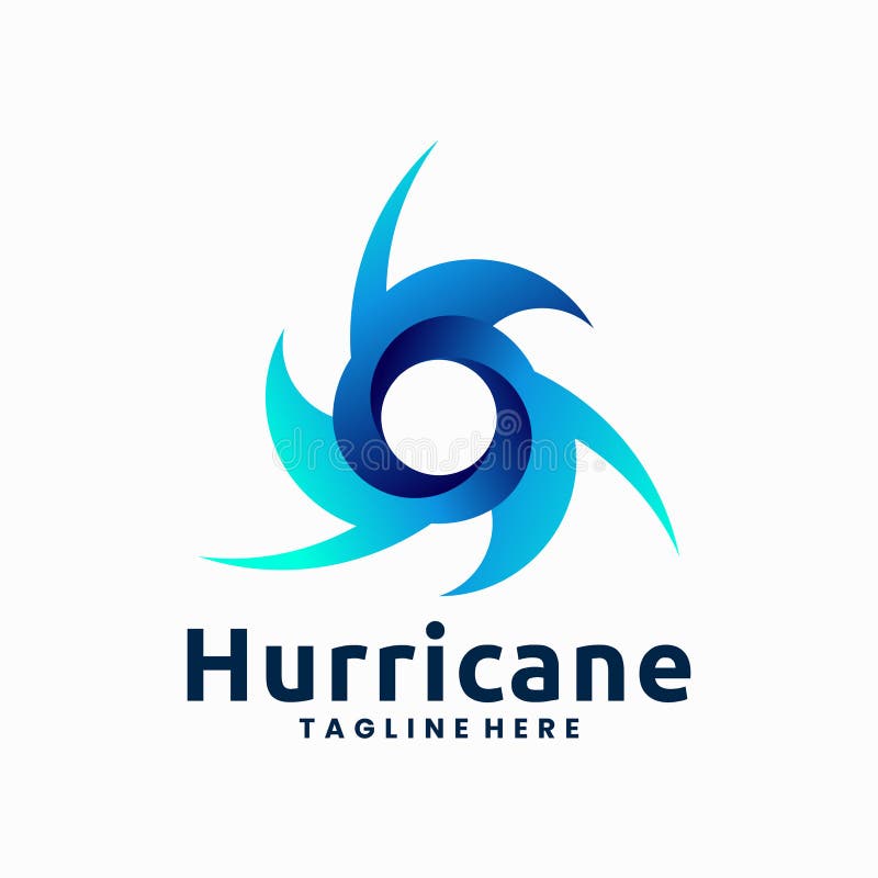 Gradient Hurricane Logo Template, Hurricane Logo Stock Vector ...