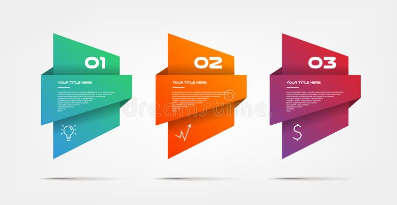 Gradient Infographics Step by Step. Element of Chart, Graph, Diagram ...