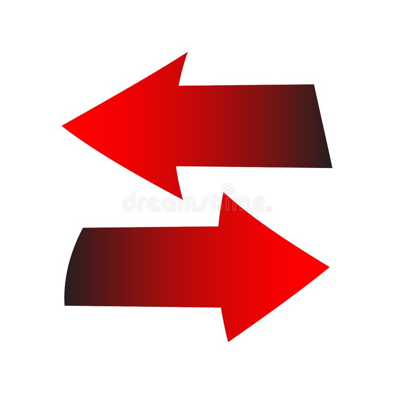 Gradient Arrow Sticker for Direction Stock Vector - Illustration of ...