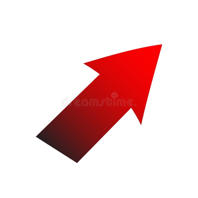 Gradient isolated arrow stock vector. Illustration of navigation ...