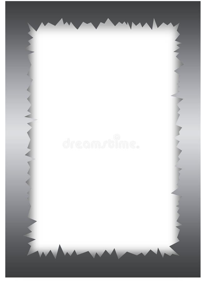 Jagged frame stock vector. Illustration of broken, borders - 3057089