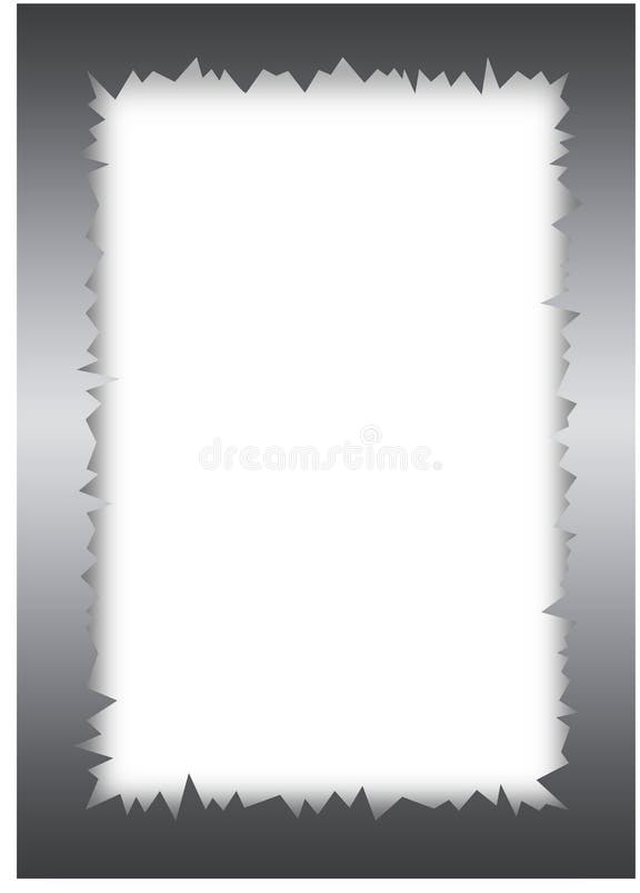 Gradient jagged frame stock vector. Illustration of black - 3472491