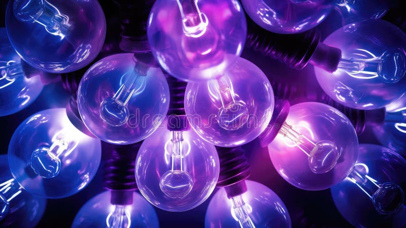 Gradient Light Bulbs Background Stock Illustration - Illustration of ...