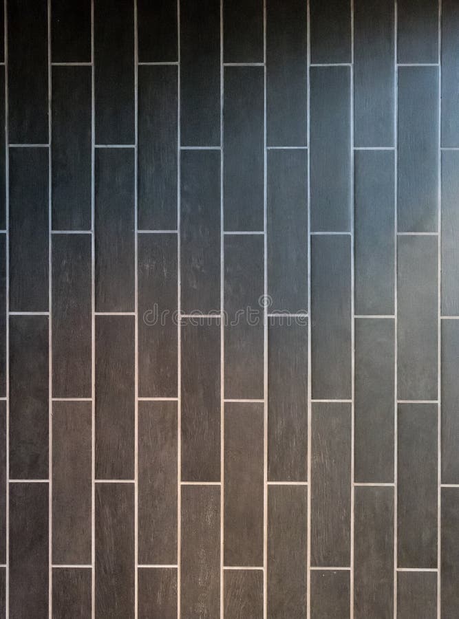 Gradient of Light Over Long Gray Tiles Stock Photo - Image of wall ...
