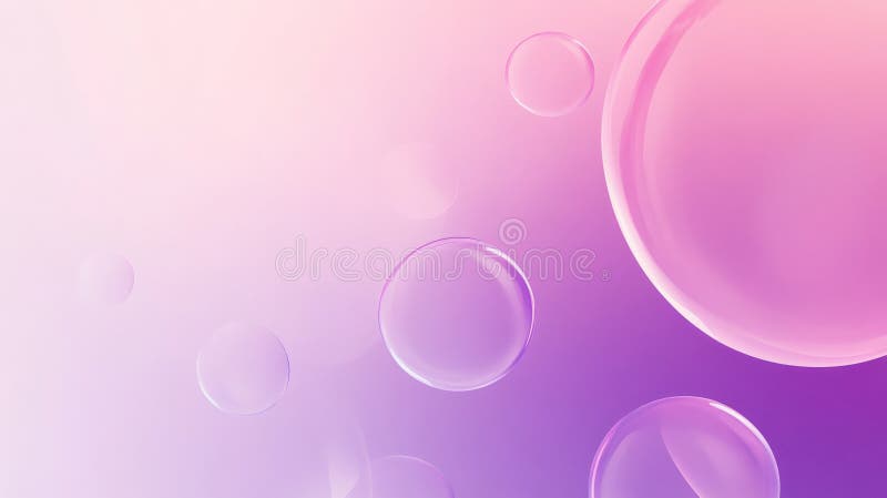 Gradient from Light Purple To Soft Pink, with Floating Translucent ...