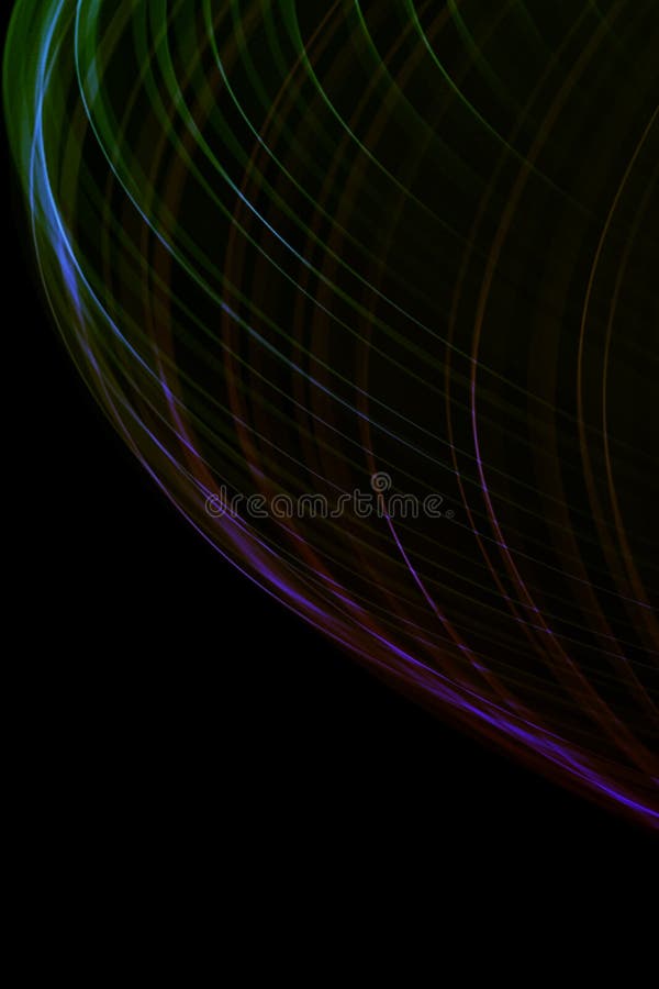 Gradient Lines on a Black Background. Delicate Futuristic Textures ...