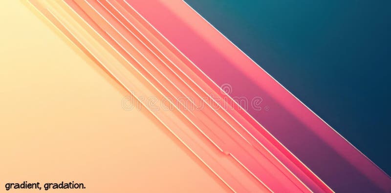 Gradient Lines Blend Seamlessly with Vibrant Colors, Minimalist Design ...