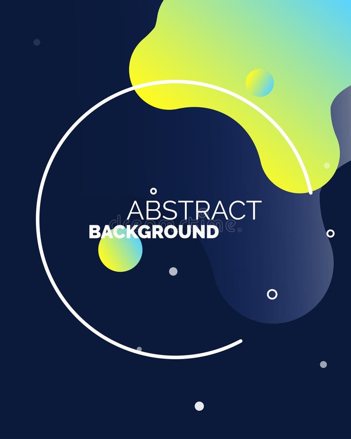 Gradient Liquid Shapes Abstract Covers Vector Collection. Colorful ...