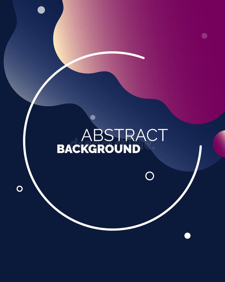 Gradient Liquid Shapes Abstract Covers Vector Collection. Colorful ...