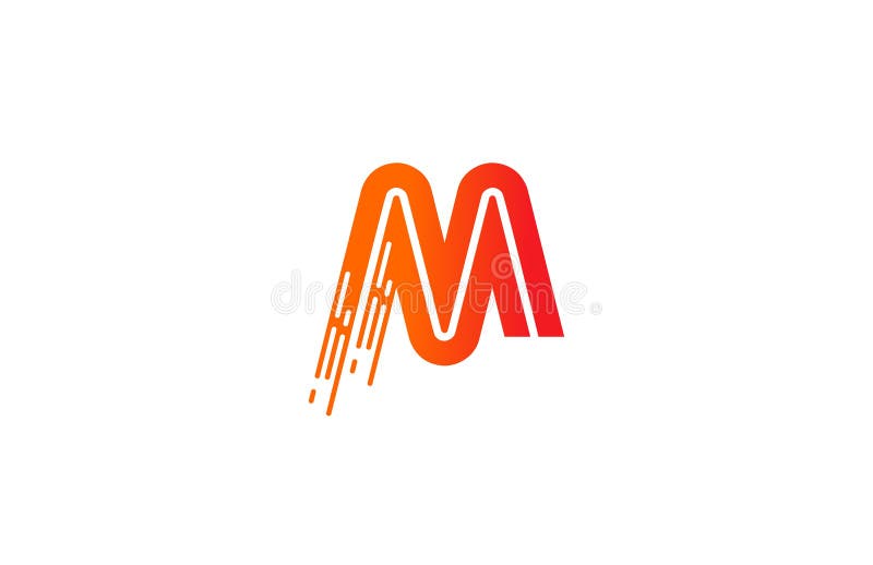 Initial W Multi Line Bold Speed Logo Stock Illustration - Illustration ...
