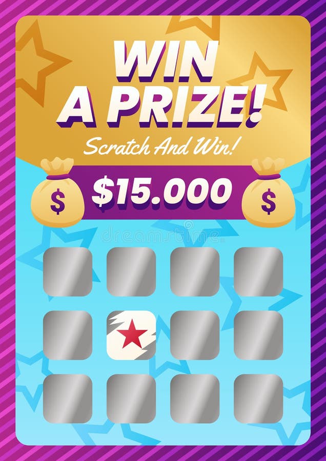 Gradient Lottery Ticket Vector Illustration. Stock Vector ...