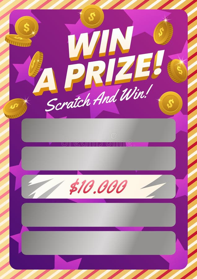 Gradient Lottery Ticket Vector Illustration. Stock Vector ...