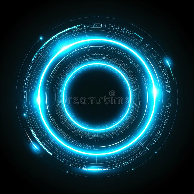 Gradient Luminous Spheres Expanding on Deep Black Space, Enhancing ...