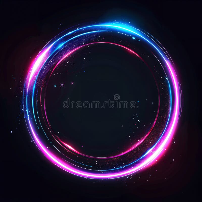 Gradient Luminous Spheres Expanding on Deep Black Space, Enhancing ...