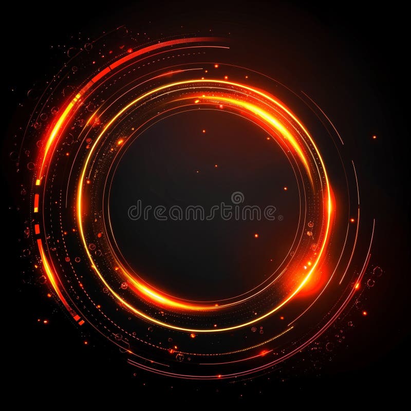 Gradient Luminous Spheres Expanding on Deep Black Space, Enhancing ...