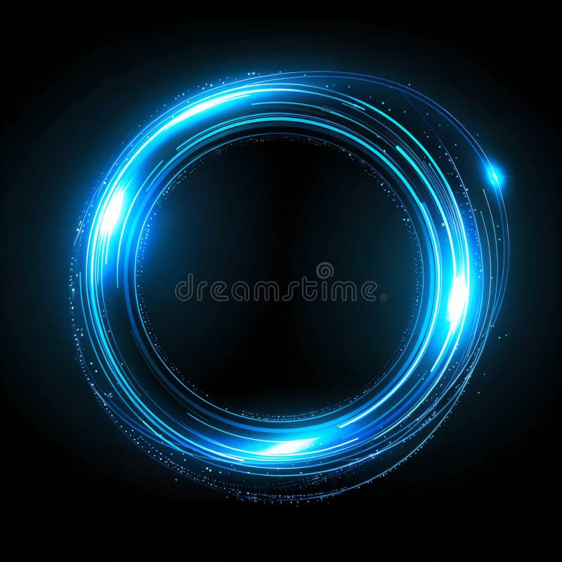 Gradient Luminous Spheres Expanding on Deep Black Space, Enhancing ...