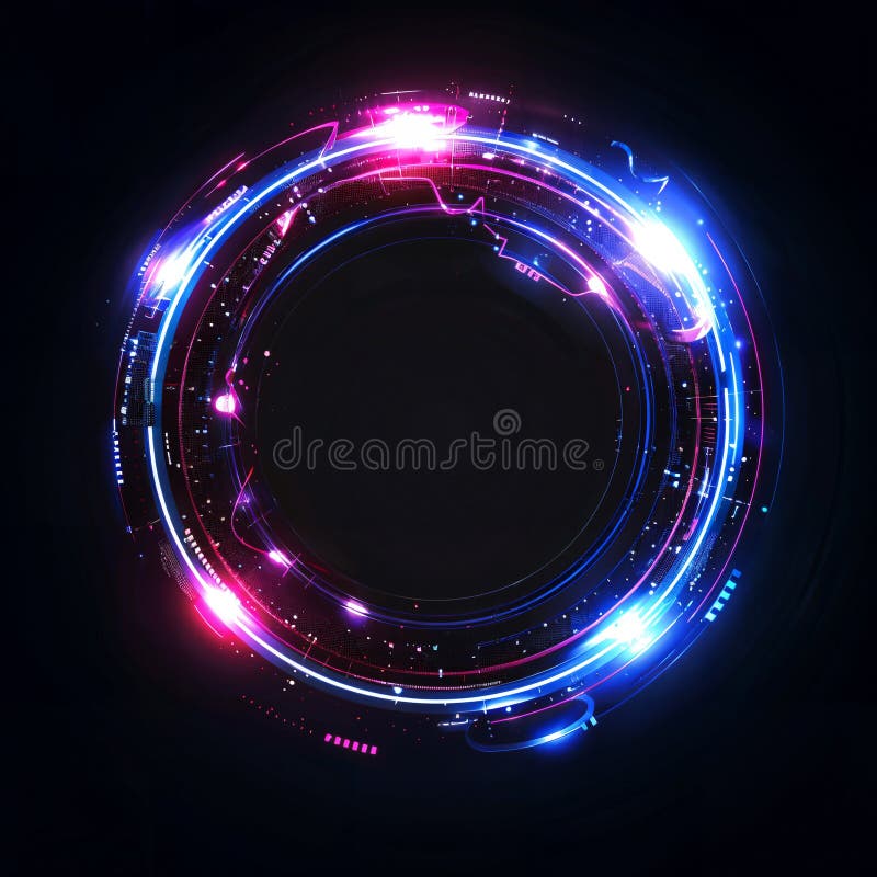 Gradient Luminous Spheres Expanding on Deep Black Space, Enhancing ...