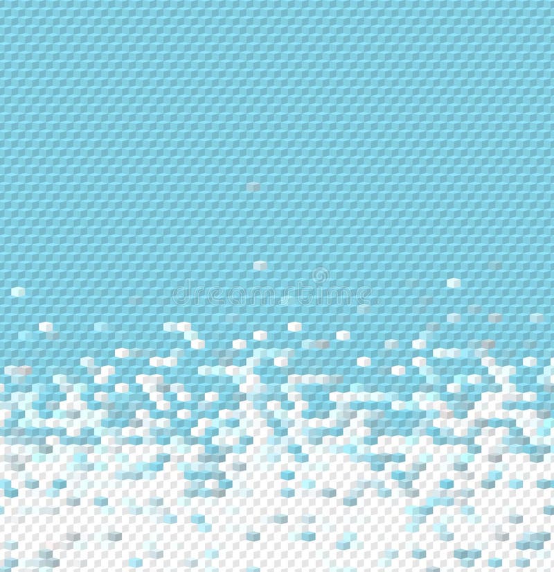 Gradient Made with Blue and White Cubes Stock Illustration ...
