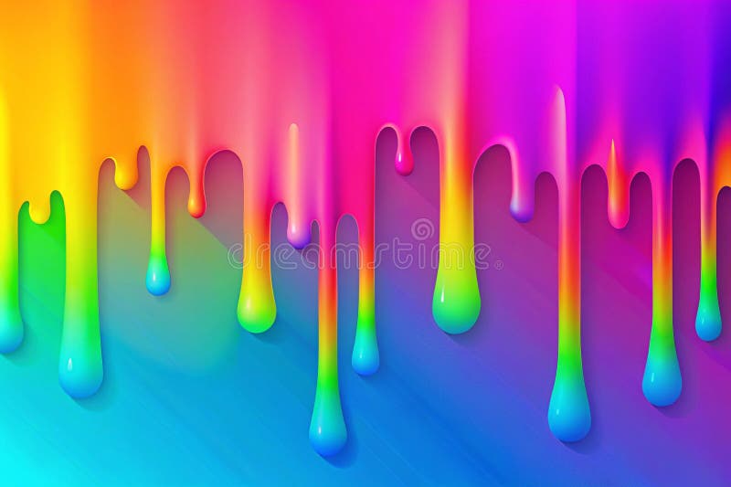 Gradient with Melting Effect – Drippy Shapes with Smooth Color ...