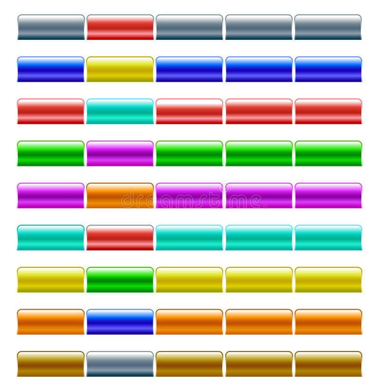 Gel or Glass Menu Buttons stock vector. Illustration of element - 4938724