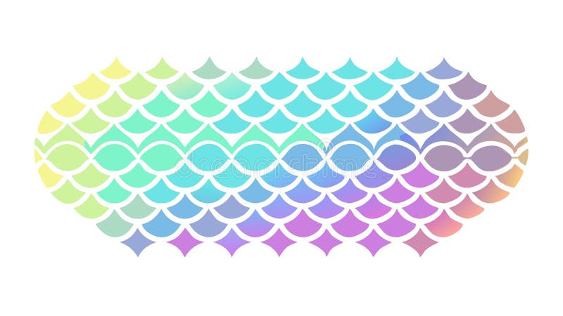 Gradient Mermaid Fish Scale Pattern Vector, Vector Design Generative AI ...