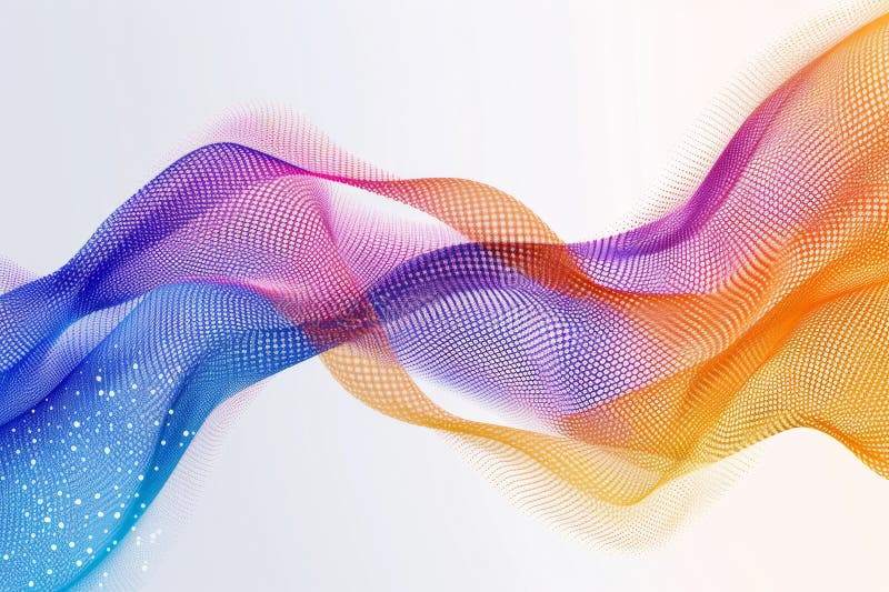 Gradient Mesh Banner with a Smooth Transition between Colors Stock ...