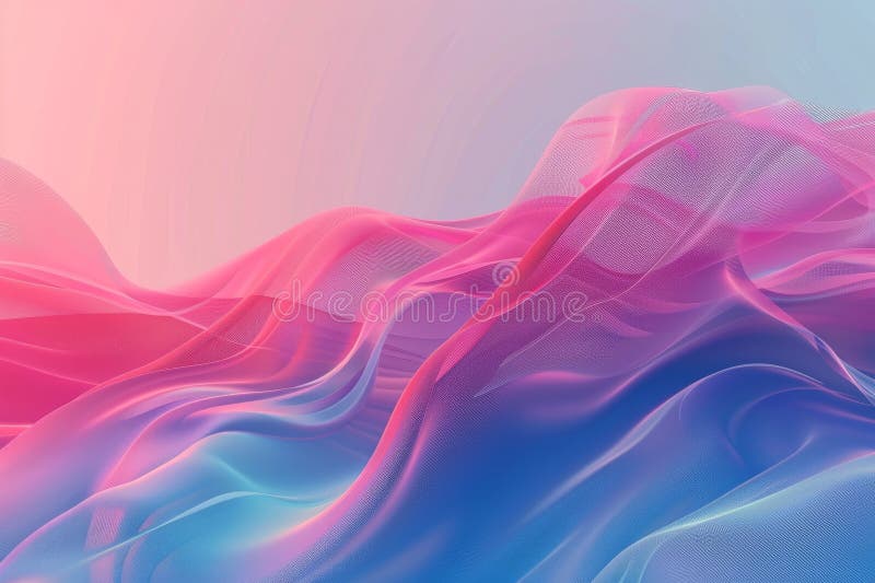 Gradient Mesh Banner with a Smooth Transition between Colors Stock ...