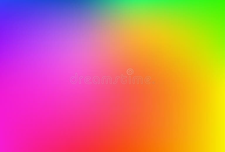 Gradient Mesh Blurred Background in Soft Rainbow Colors. Stock Vector ...