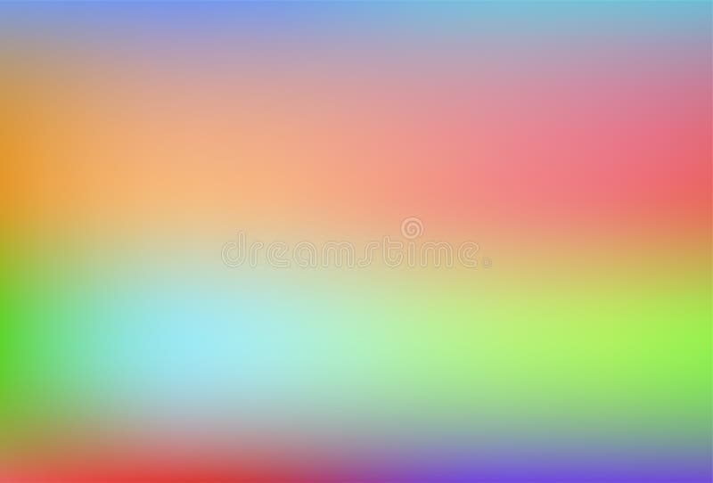 Gradient Mesh Blurred Background in Soft Rainbow Colors. Stock Vector ...