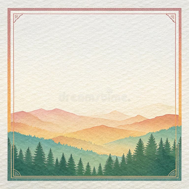 Gradient Mesh Border Paper Texture Smooth Color Transitions Stock Illustration - Illustration of ...
