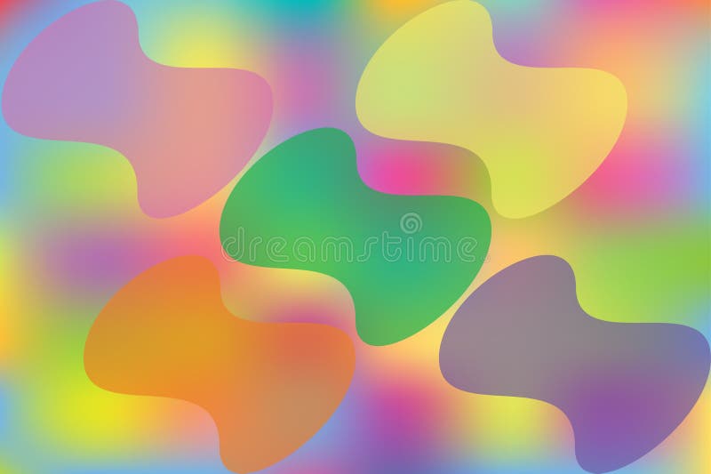 Gradient Mesh Colorful Blur Background with Color Shape Floating Stock ...